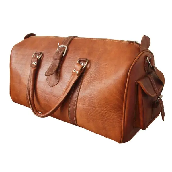 BERBER LEATHER The Rabat Overnight Bag - Brown