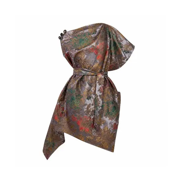 STUART TREVOR Dragon Brocade Pirate Dress