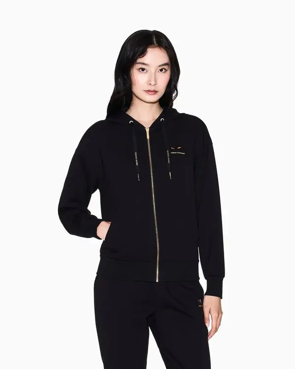 Armani Exchange Scuba Zip-up Stretch Sweatshirt