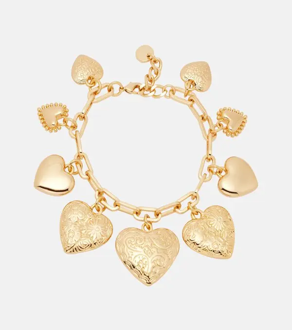 SELF-PORTRAIT Engraved Charm Bracelet - Gold