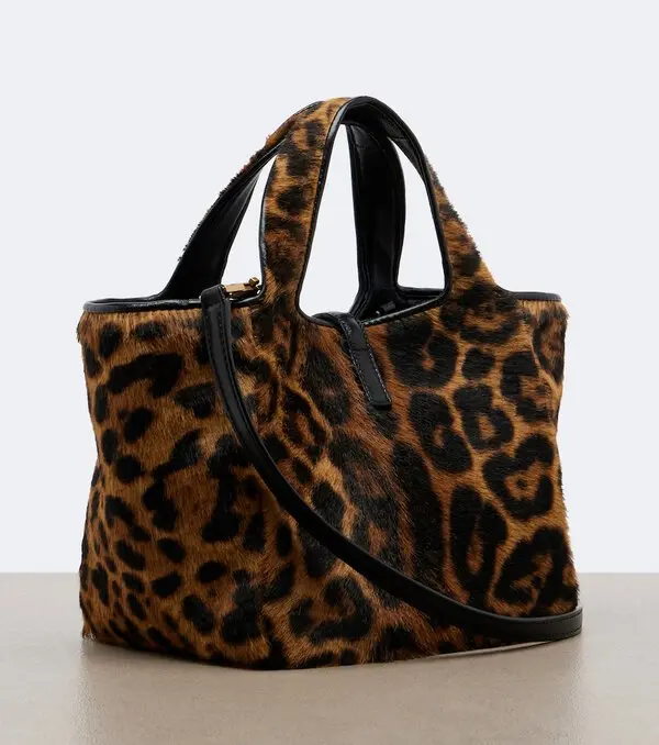 Saint Laurent Le 5 A 7 Bea Baby Calf Hair Top-handle Bag
