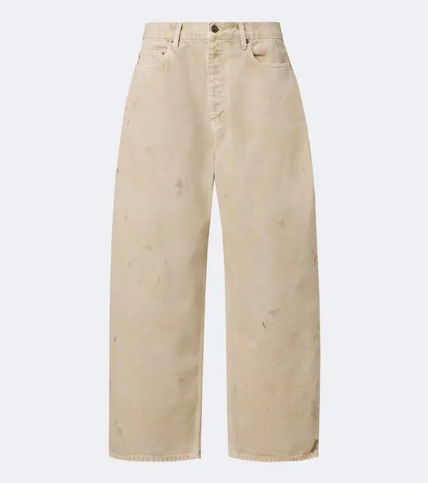 Balenciaga Distressed Wide-leg Jeans