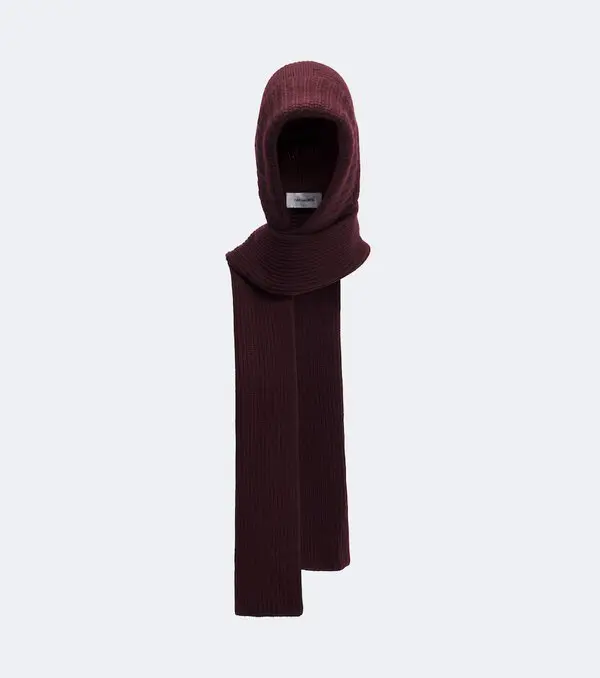 YVES SALOMON Ribbed-knit Wool And Cashmere Hood
