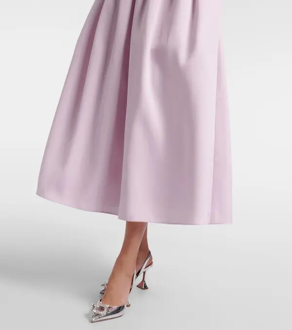 SELF-PORTRAIT Taffeta Midi Dress