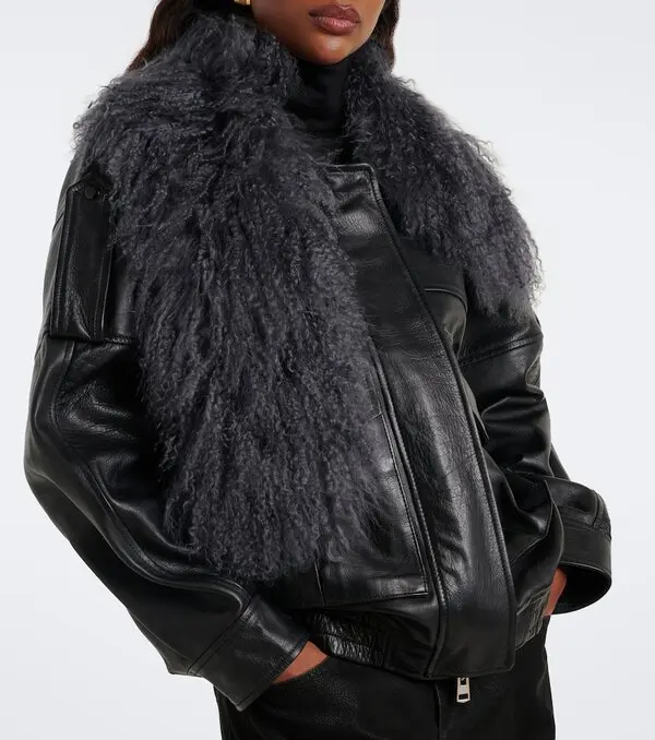 YVES SALOMON Shearling Scarf