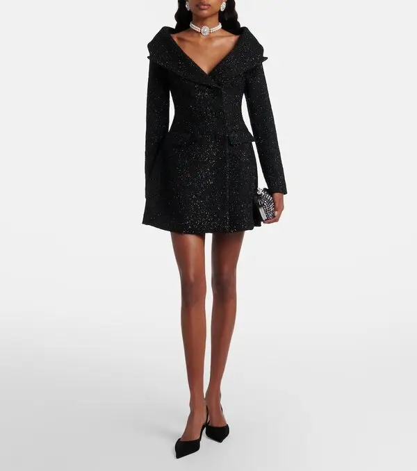 SELF-PORTRAIT Boucle Minidress
