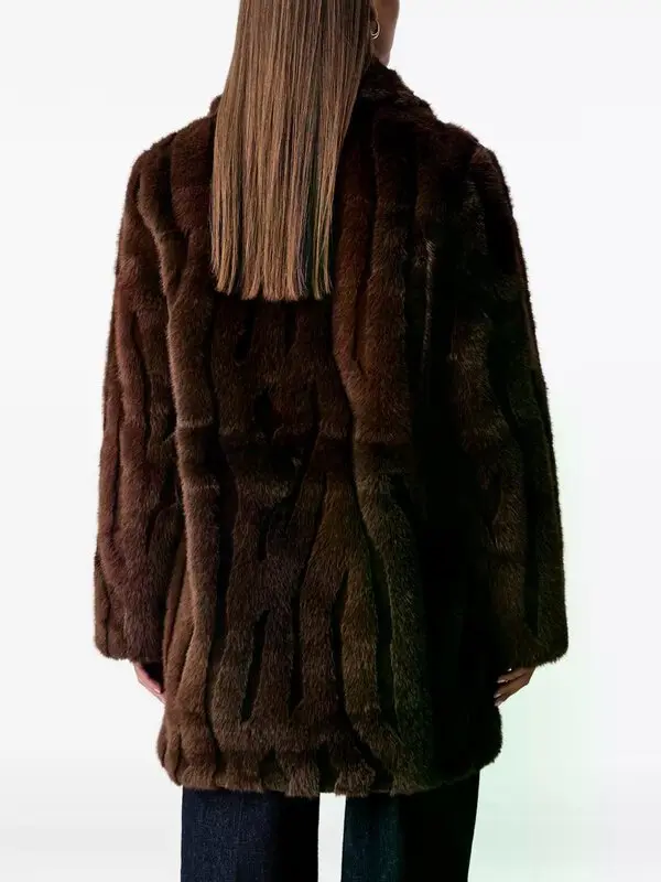 Joseph Ribkoff Faux-fur Notch-lapels Coat