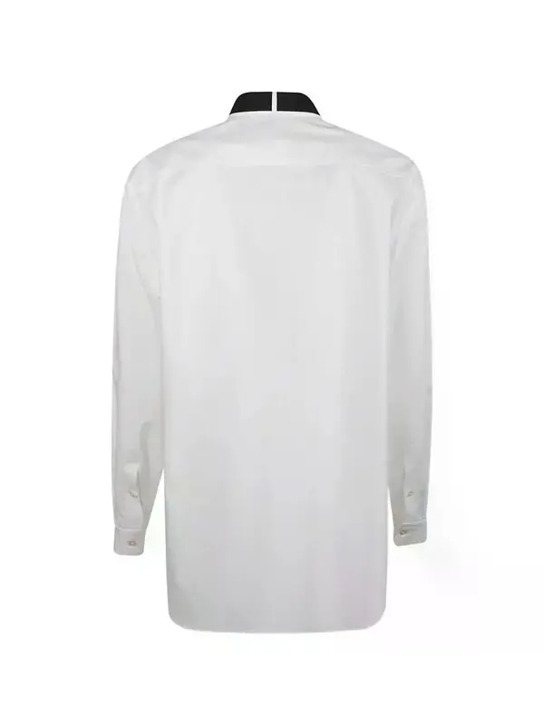 John Richmond Scarf-detail Bib-front Shirt