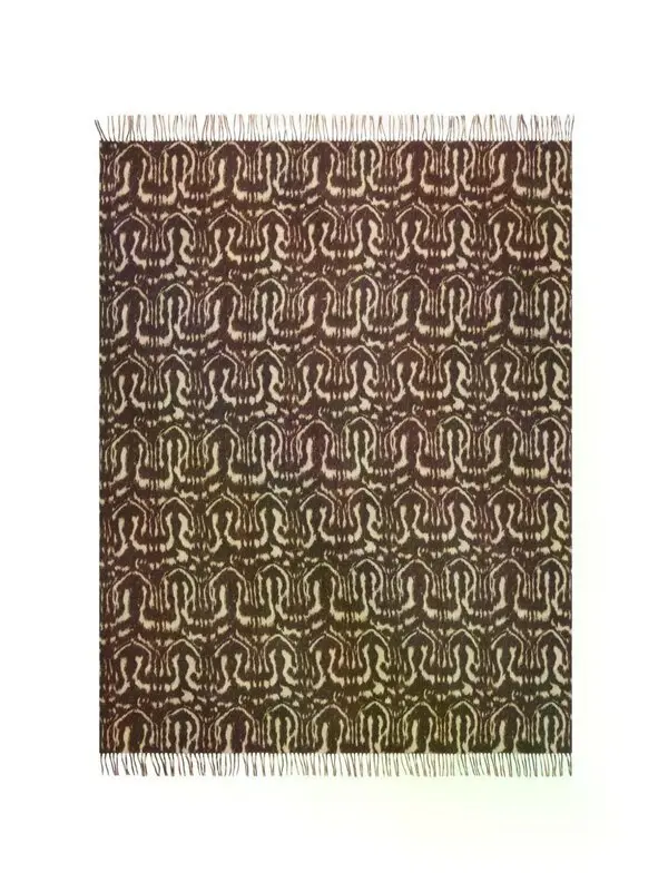 PIERRE-LOUIS MASCIA Sidney Floral-print Cashmere Scarf - Neutrals