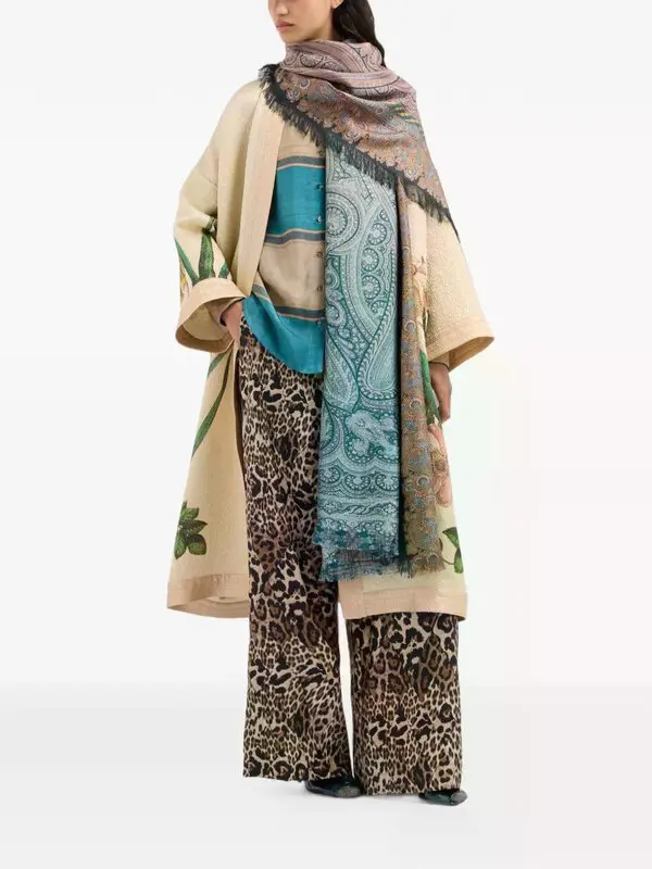 PIERRE-LOUIS MASCIA Aloe Leopard-print Silk Palazzo Pants