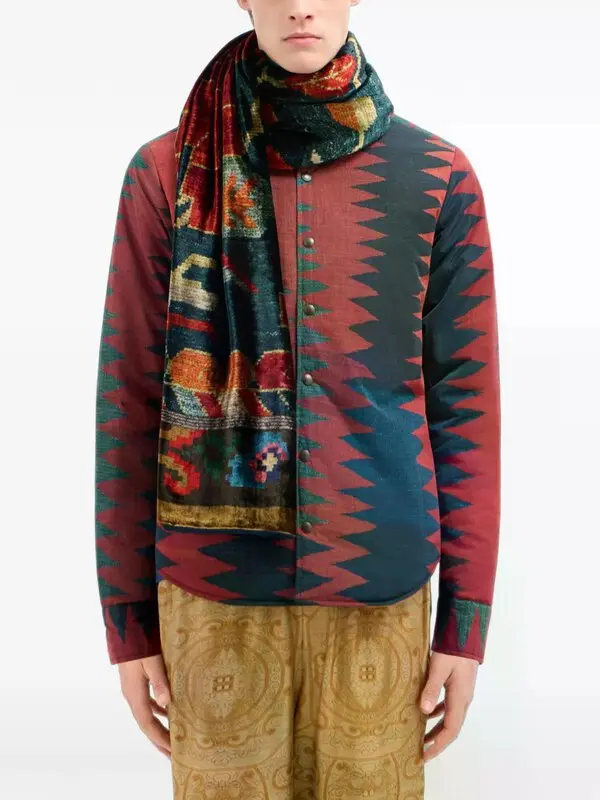 PIERRE-LOUIS MASCIA Kanadas Geometric-print Scarf