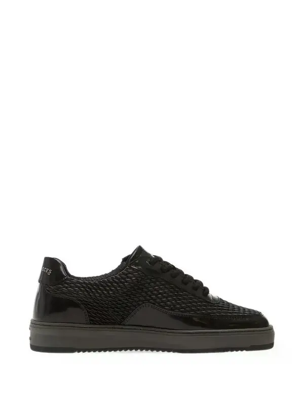 Filling Pieces Mondo Reed Woven-panel Sneakers - Black