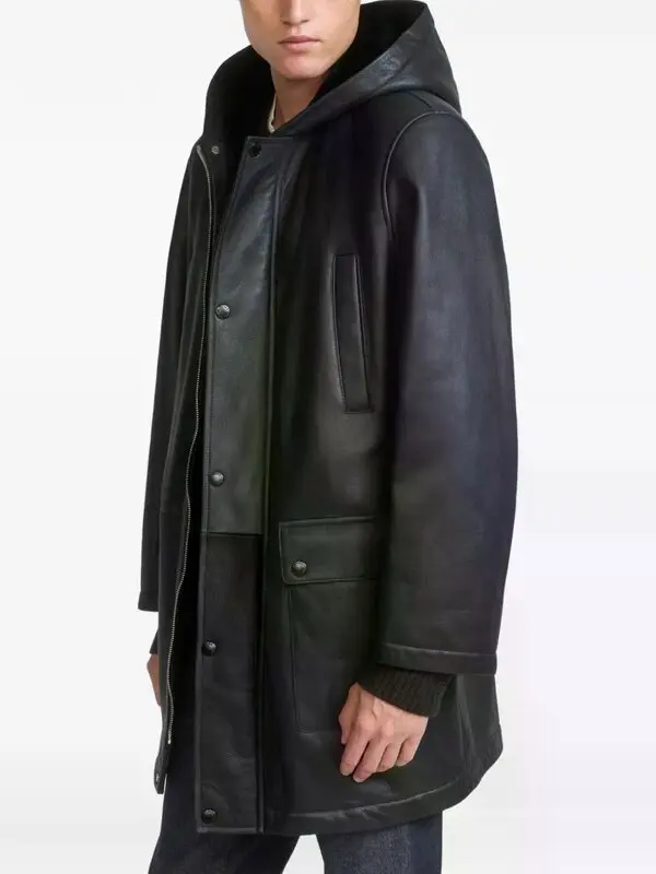 YVES SALOMON Hooded Shearling Coat