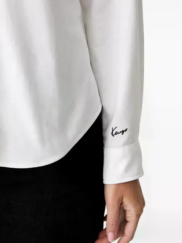 Kenzo Jumping Tiger Embroidered-logo Shirt