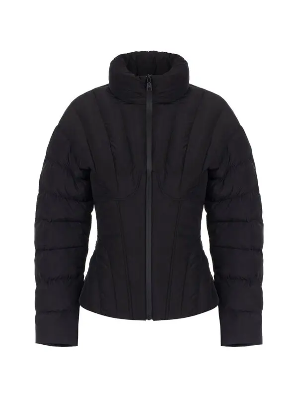 Elisabetta Franchi Short Down Jacket - Black