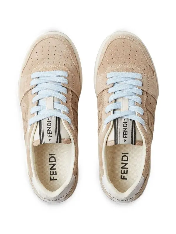 Fendi Match Leather Sneakers