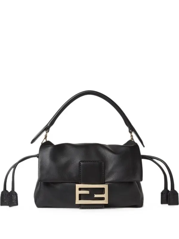 Fendi Baguette Small Leather Handbag - Black