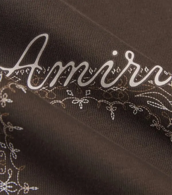 Amiri Cotton Quad Bandana T-shirt