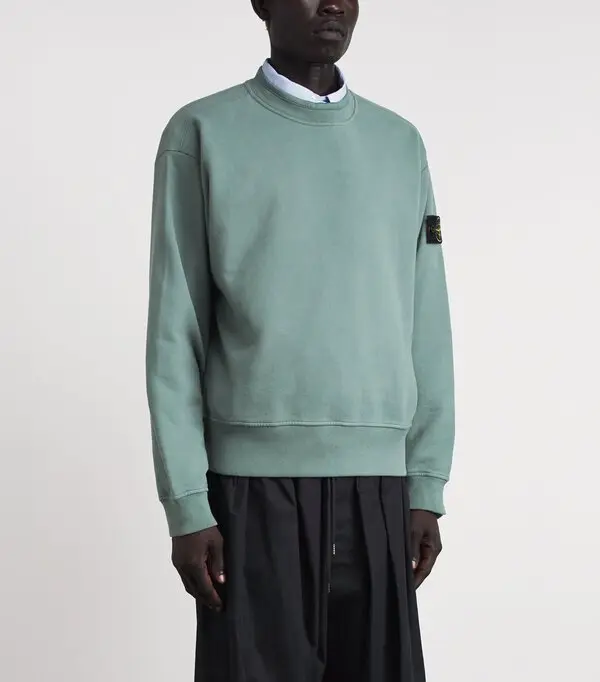 Stone Island Cotton Rib-knit Compass Sweatshirt
