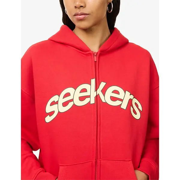 SISTERS & SEEKERS Logo-print Doozy Cotton-blend Hoodie