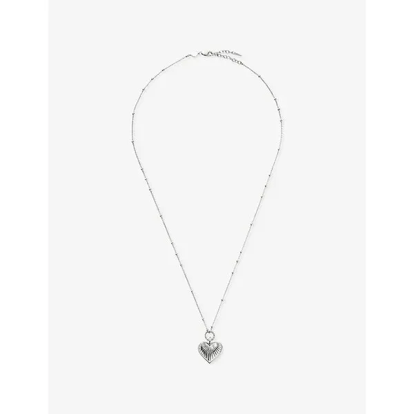 MISSOMA Ridge Heart Charm -plated Brass Pendant Necklace