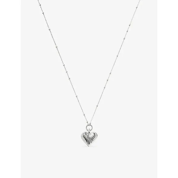 MISSOMA Ridge Heart Charm -plated Brass Pendant Necklace