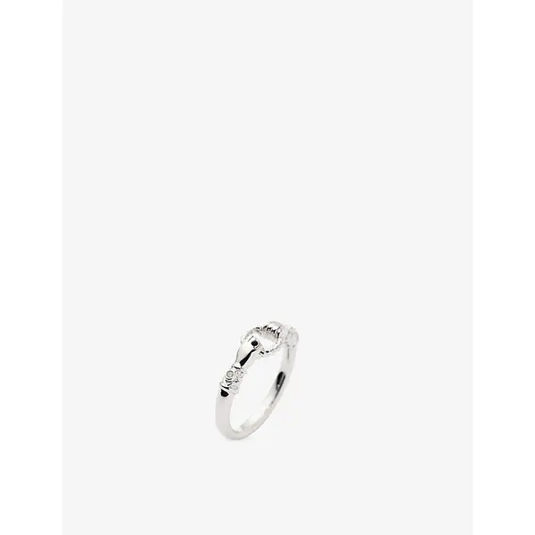 MISSOMA Harris Reed In Good Hands Stacking Plated Brass Ring