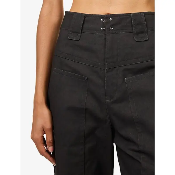 Isabel Marant Étoile Rhil Patch-pocket Cotton Utility Trousers