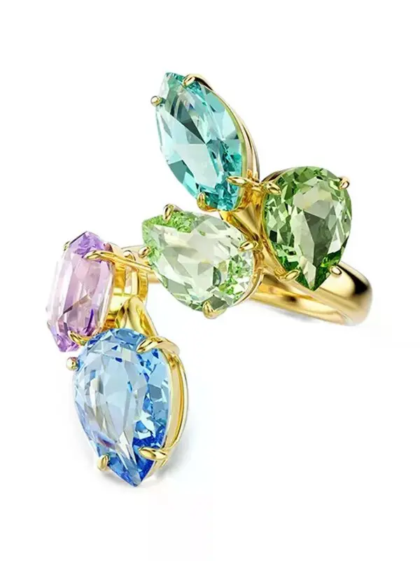SWAROVSKI Gema Embellished Cocktail Ring - Gold