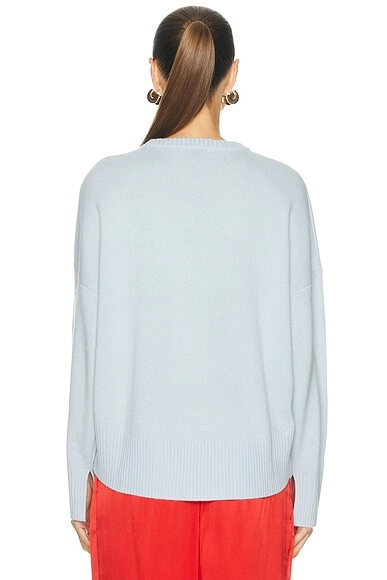 Loulou De Saison Anton Long Sleeve Crewneck Sweater - Light Blue