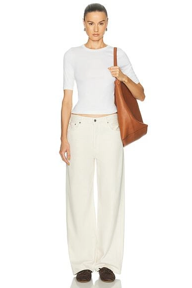 Enza Costa Supima Cotton Classic Half Sleeve T-shirt