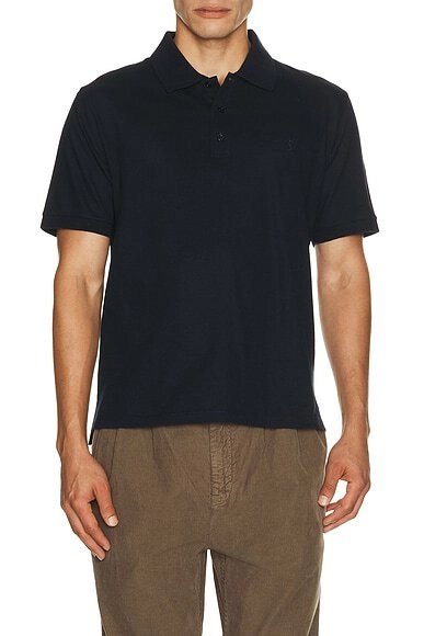 Saint Laurent Cassandre Embroidered Polo