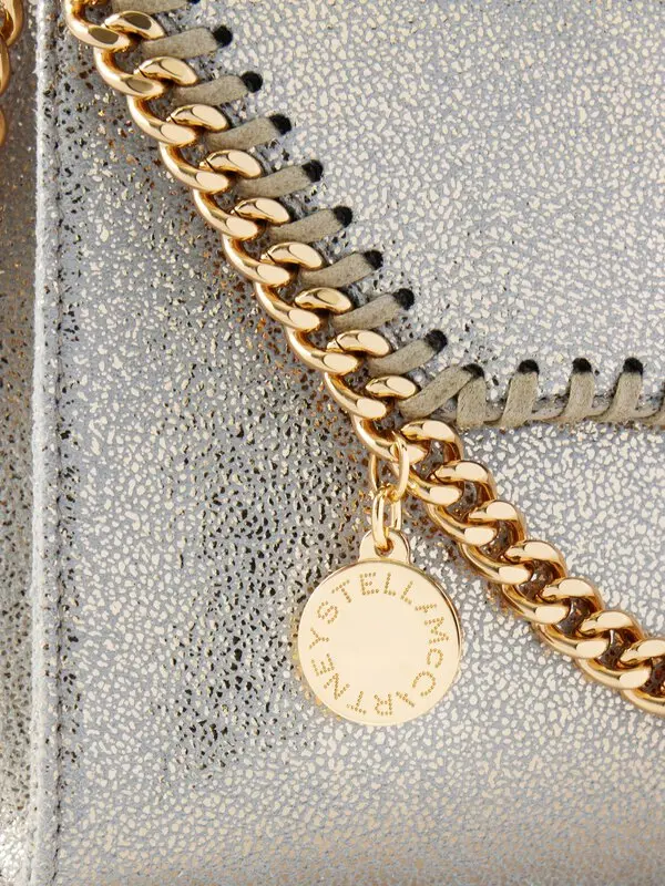 Stella McCartney Falabella Mini Metallic Vegetarian Material Shoulder Bag