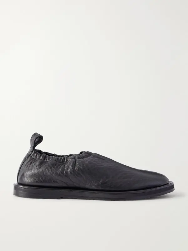 Studio Nicholson Korine Crinkled Leather Loafers