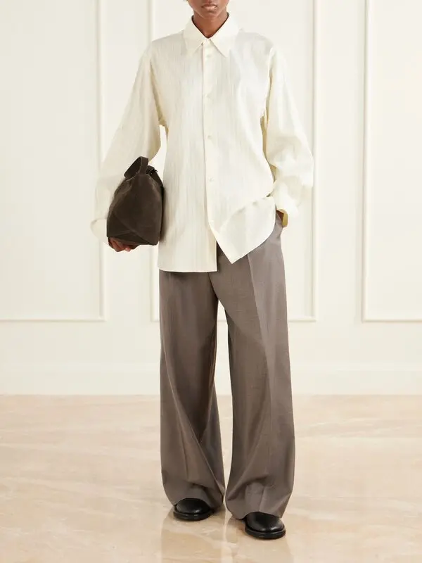 Studio Nicholson Korine Crinkled Leather Loafers