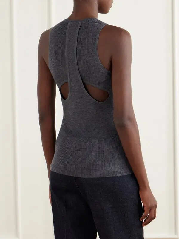 Tibi Ribbed Wool Tank