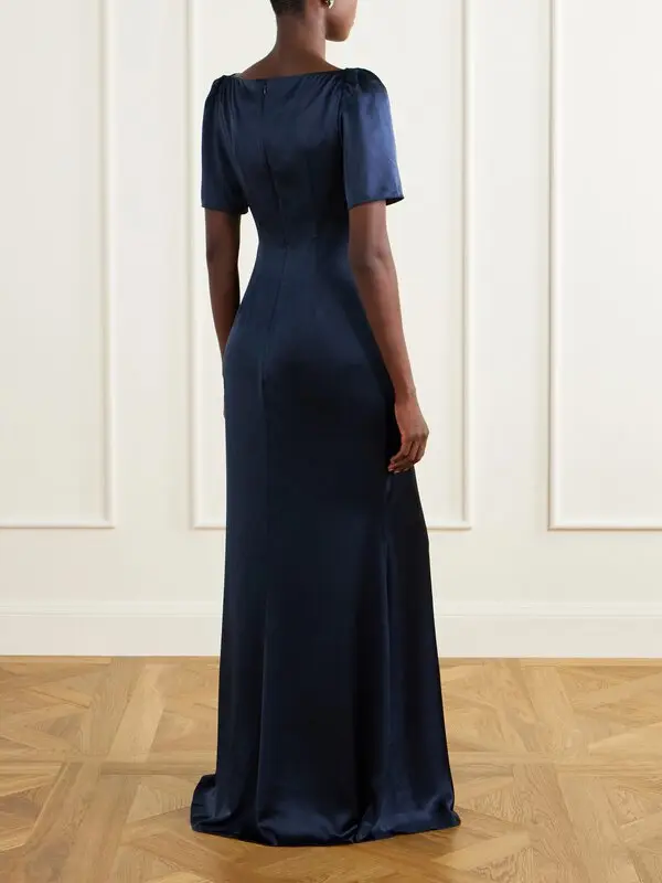 Saloni Marilyn Silk-satin Gown