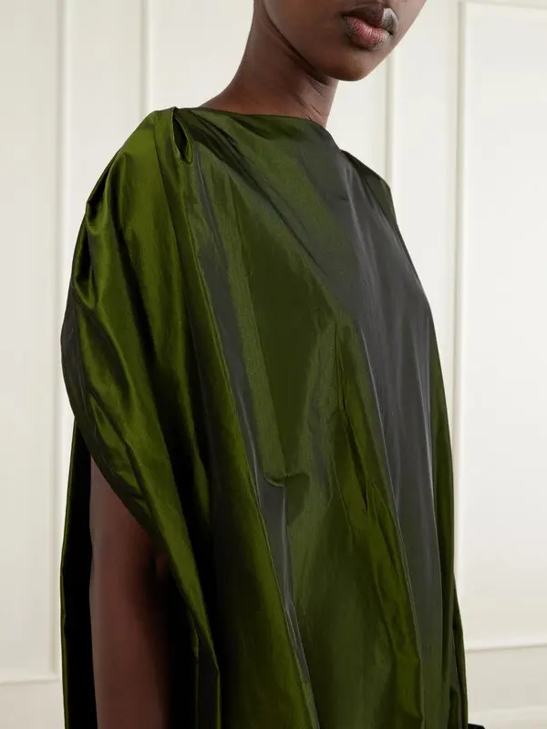 Simone Rocha Bow-detailed Taffeta Midi Dress