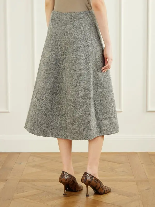 Proenza Schouler Gaelle Wool-blend Midi Skirt