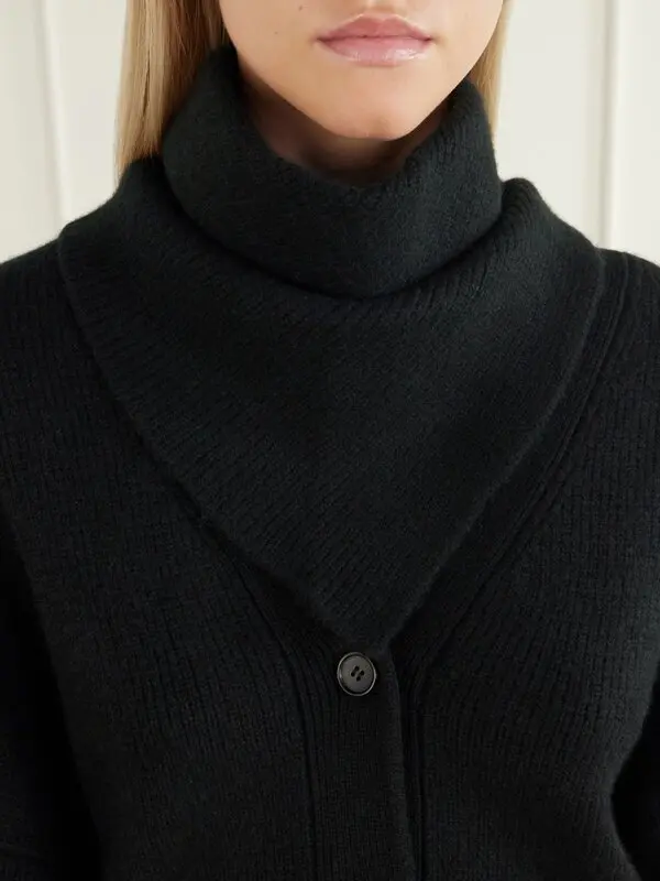 Le Kasha Derios Ribbed Cashmere Cardigan