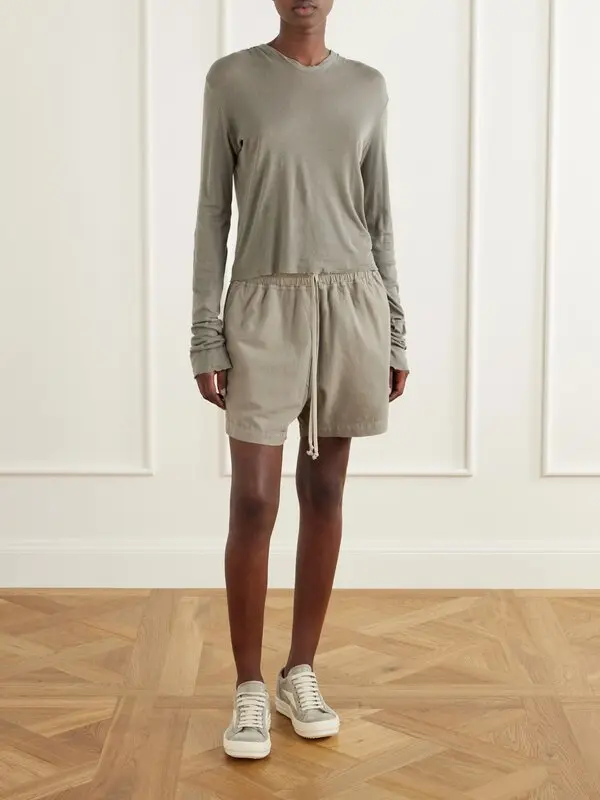 Rick Owens Cotton-jersey Shorts