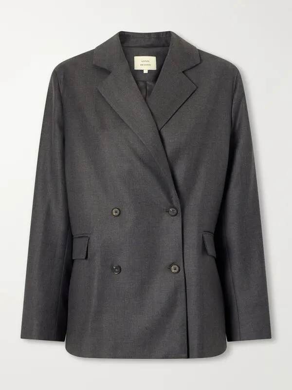Loulou De Saison Donau Double-breasted Wool Blazer