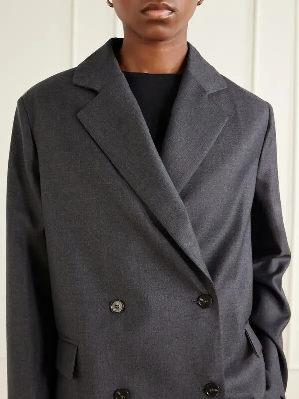 Loulou De Saison Donau Double-breasted Wool Blazer