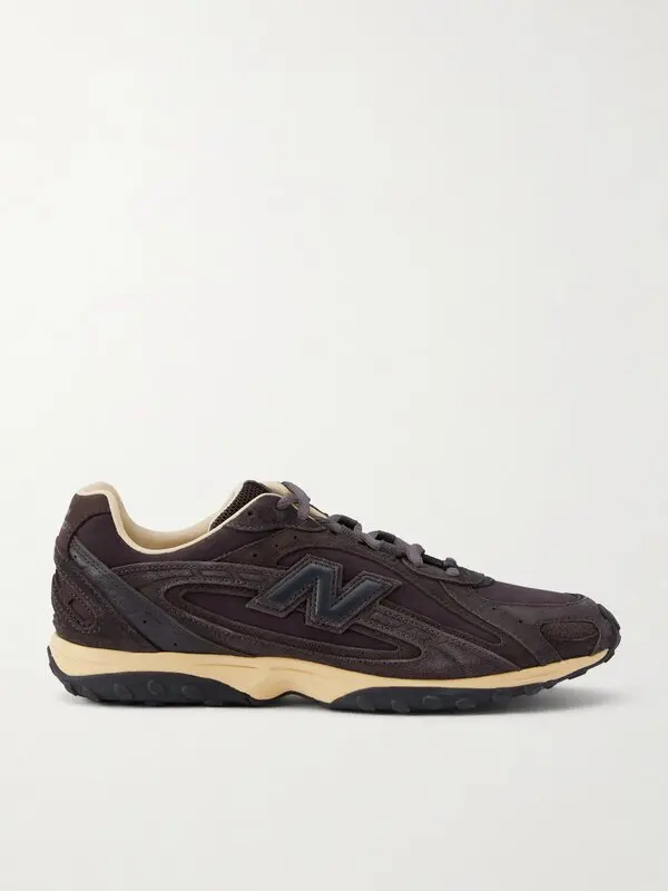 NEW BALANCE Auralee 240 Mesh-trimmed Suede And Nubuck Sneakers