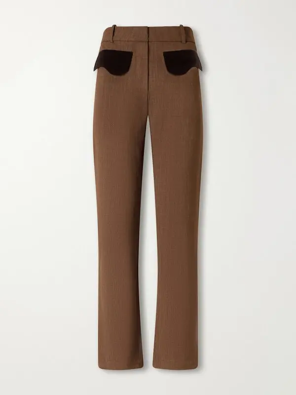 DESTREE Tina Crepe Straight-leg Pants