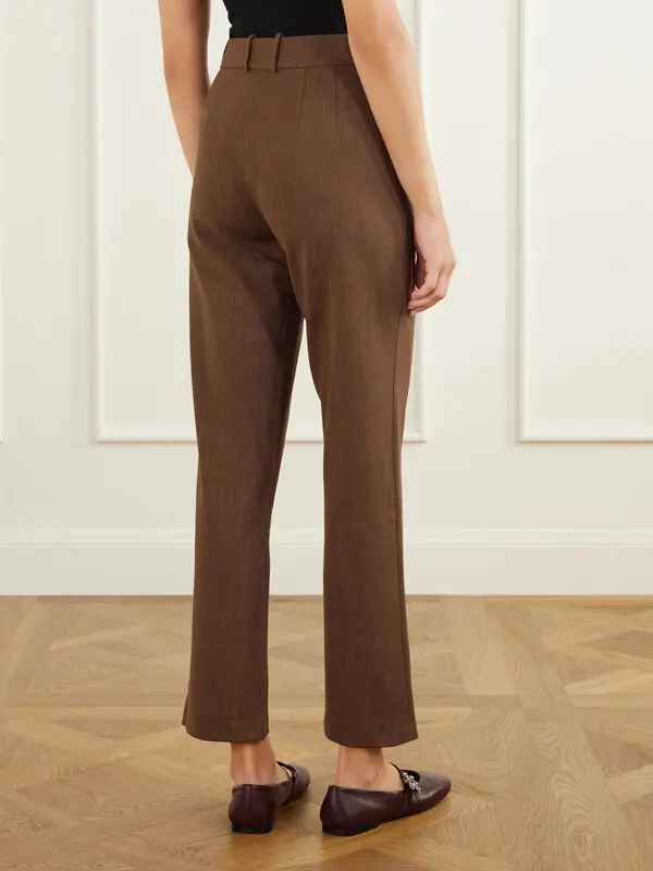 DESTREE Tina Crepe Straight-leg Pants