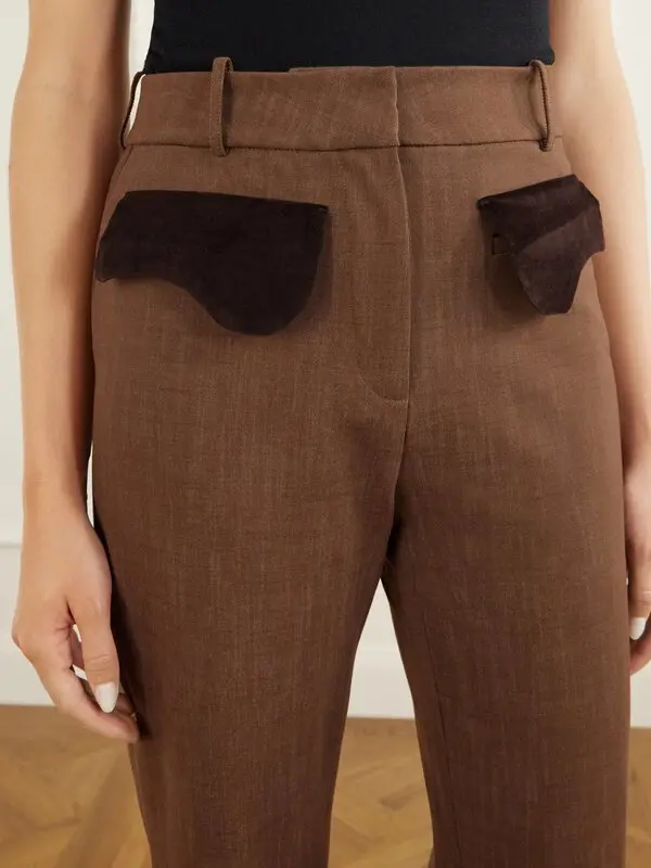 DESTREE Tina Crepe Straight-leg Pants