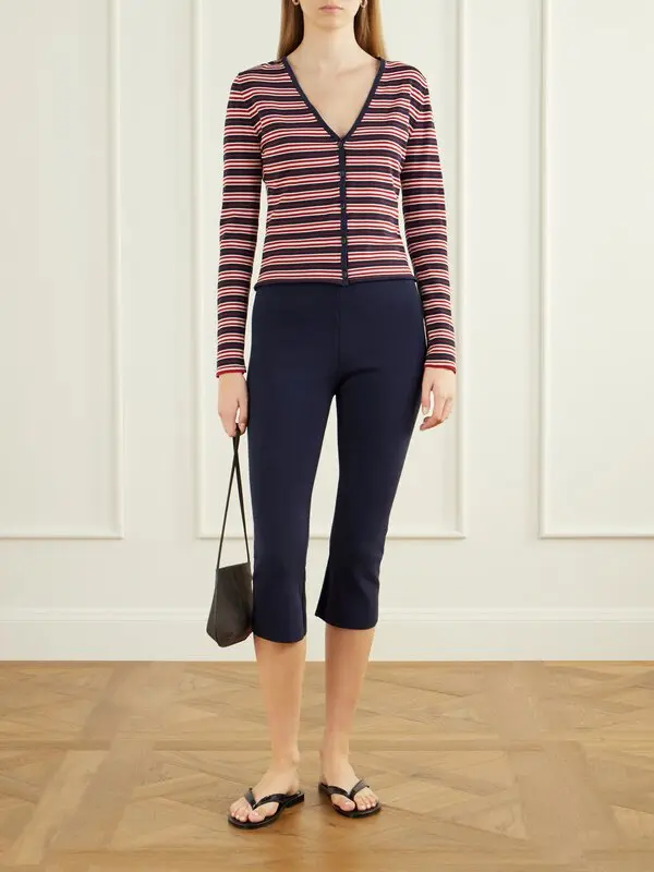 Faithfull The Brand Leandra High-rise Cotton-blend Capri Pants