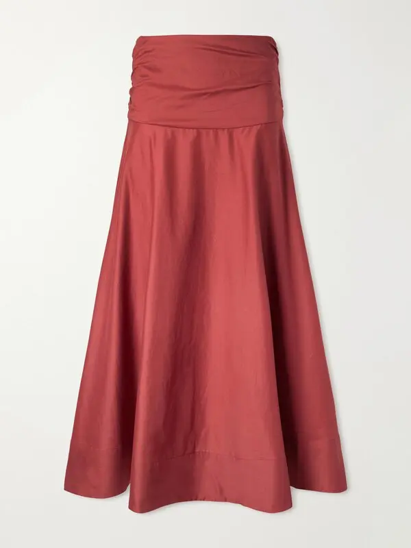 Faithfull The Brand Simone Cotton Midi Skirt