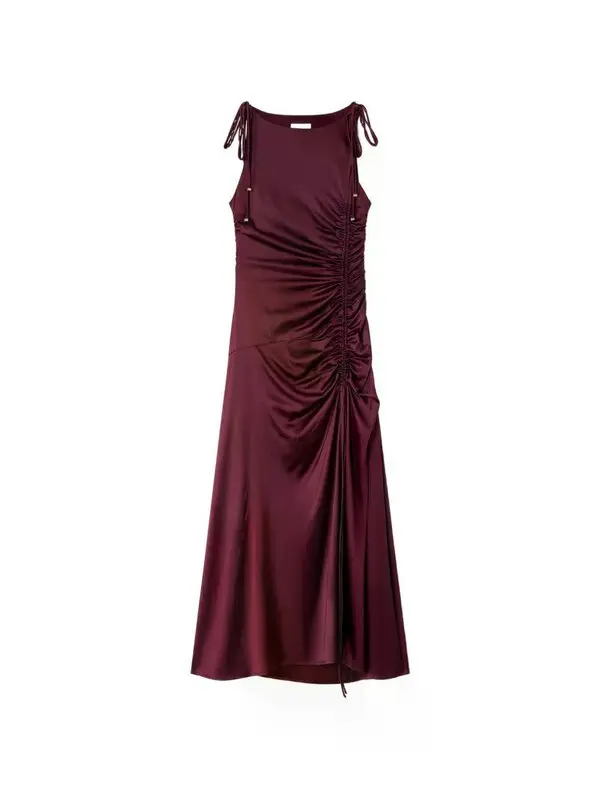 GANNI Satin Midi Dress